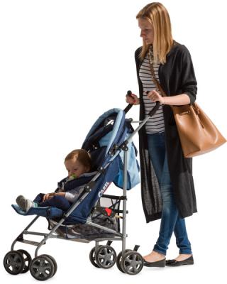Walking Mom With Baby