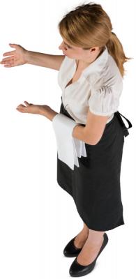 Standing Waitress