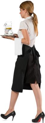 Walking Waitress With Tray