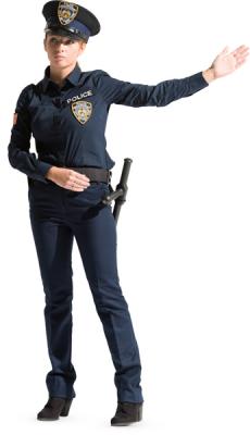 Standing Police Officer