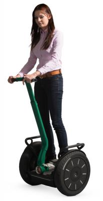 Woman Riding On Segway