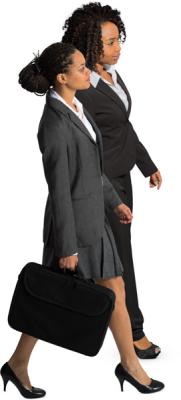 Walking Pair Of People