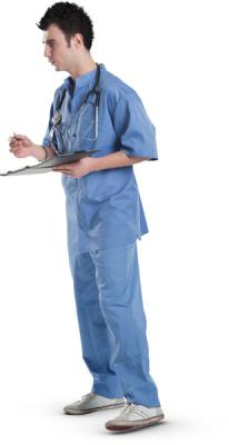 Standing Doctor With Documents