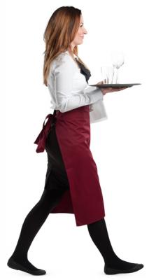 Walking Waitress With Tray
