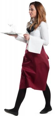Walking Waitress With Tray