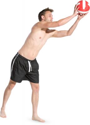 Man Catching The Ball