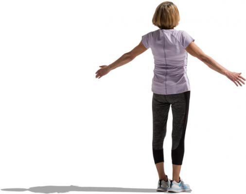 Woman With Hands Stretched Out