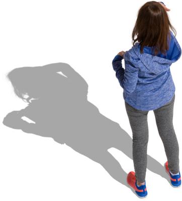 Standing Woman Seeing Behind