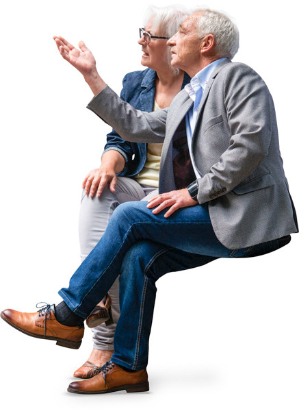 Adult People Sitting And Talking